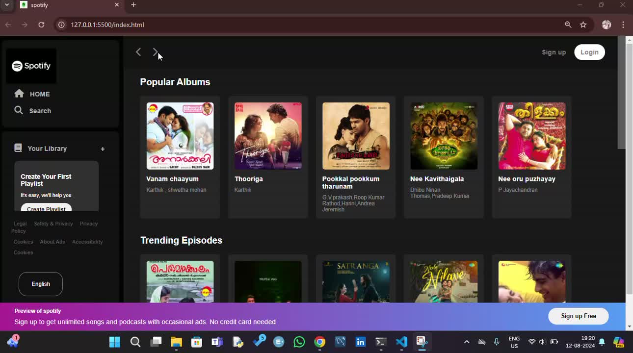 Aiswarya k j on LinkedIn: #html #css #bootstrap #spotify # ... Aiswarya k j on LinkedIn: #html #css #bootstrap #spotify # ...
