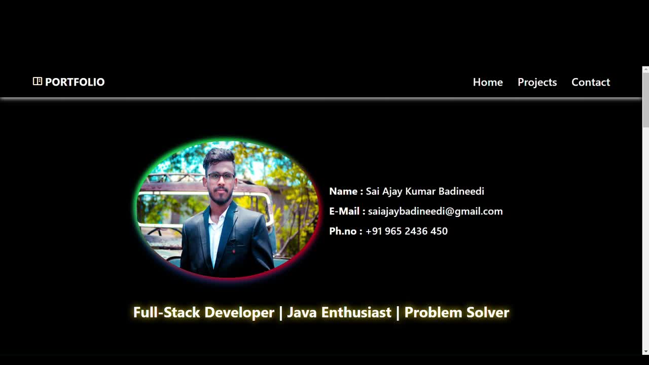 #html #css #webdevelopment #portfolio #frontend | Sai Ajay Kumar Badineedi #html #css #webdevelopment #portfolio #frontend | Sai Ajay Kumar Badineedi