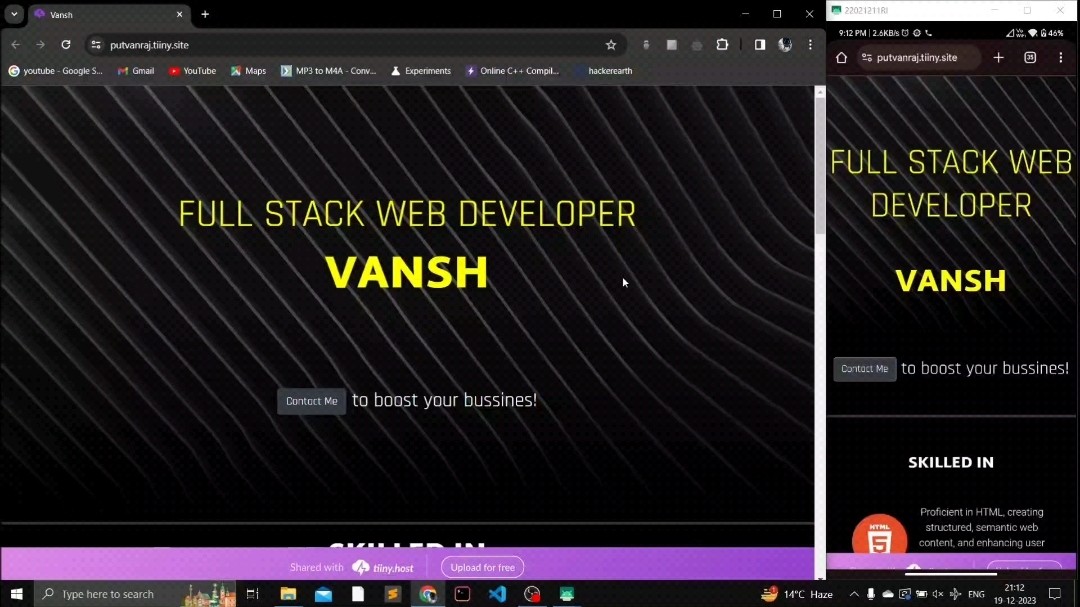 New Portfolio: How to improve it | Vansh Rajput posted on the topic ... New Portfolio: How to improve it | Vansh Rajput posted on the topic ...