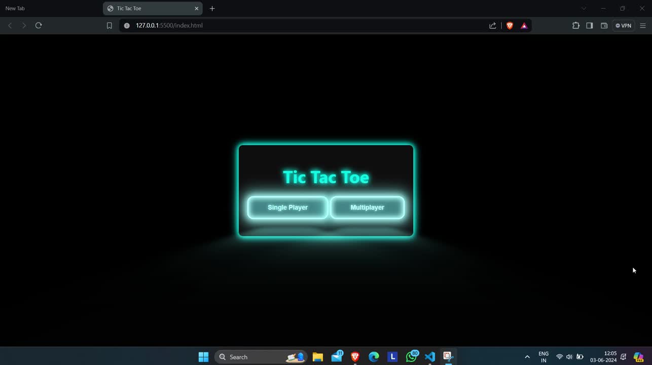 Completed Tic-Tac-Toe web application | Abhiram Vadaga posted on the ... Completed Tic-Tac-Toe web application | Abhiram Vadaga posted on the ...