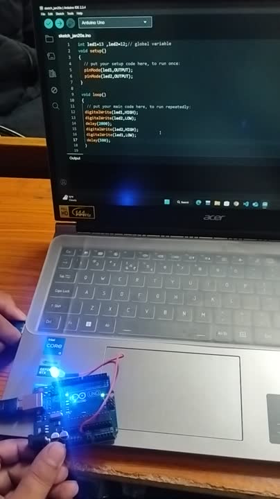 Saurav Anand on LinkedIn: LED Blinking Using Arduino 💻💻💡💡 Saurav Anand on LinkedIn: LED Blinking Using Arduino 💻💻💡💡
