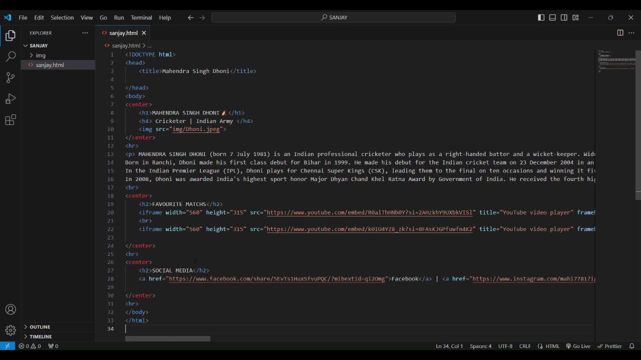 Rajendra Sanjay Kumar on LinkedIn: #html #webdevelopment #vscode # ... Rajendra Sanjay Kumar on LinkedIn: #html #webdevelopment #vscode # ...