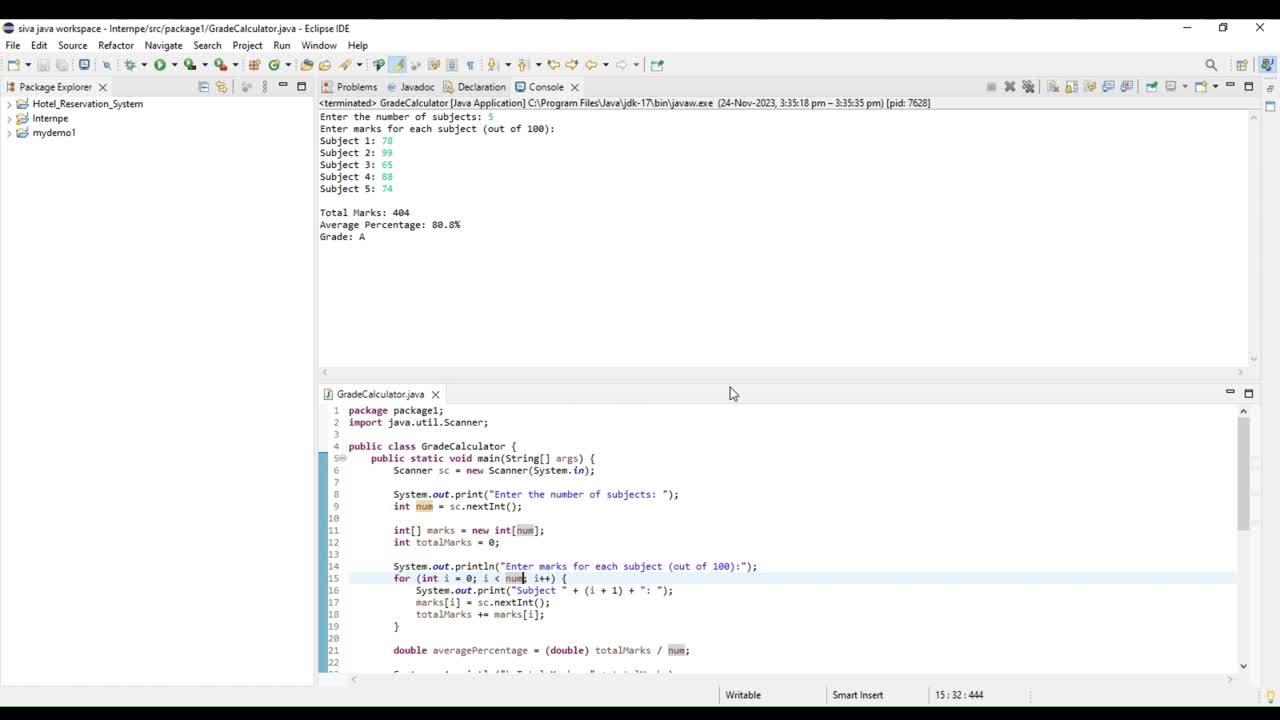 Siva Manikandan on LinkedIn: #codsoft #intern #javaprogramming Siva Manikandan on LinkedIn: #codsoft #intern #javaprogramming