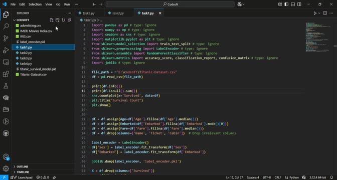 #machinelearning #datascience #python #titanicprediction #internship ... #machinelearning #datascience #python #titanicprediction #internship ...