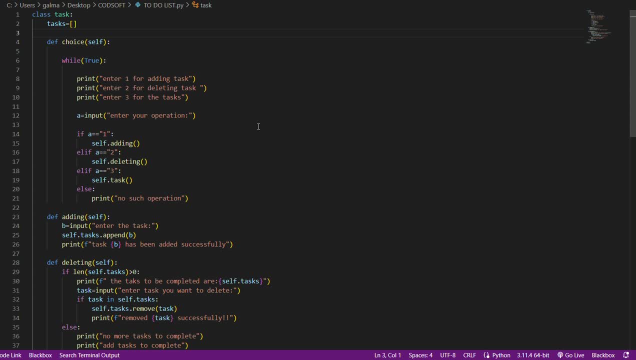 GALMA UDAY KIRAN REDDY on LinkedIn: #codsoft #pythonprogramming # ... GALMA UDAY KIRAN REDDY on LinkedIn: #codsoft #pythonprogramming # ...