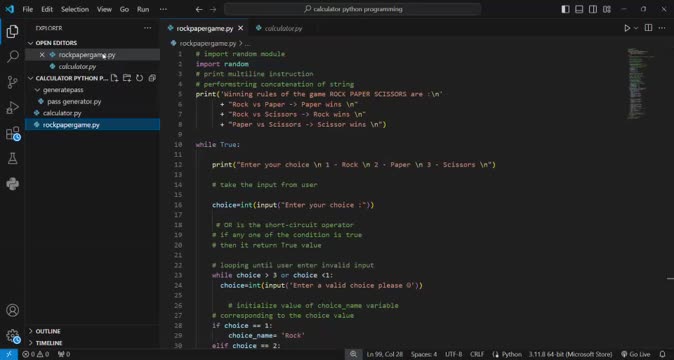 Rushita Chaudhari on LinkedIn: #codsoftinternship #pythonprogramming Rushita Chaudhari on LinkedIn: #codsoftinternship #pythonprogramming