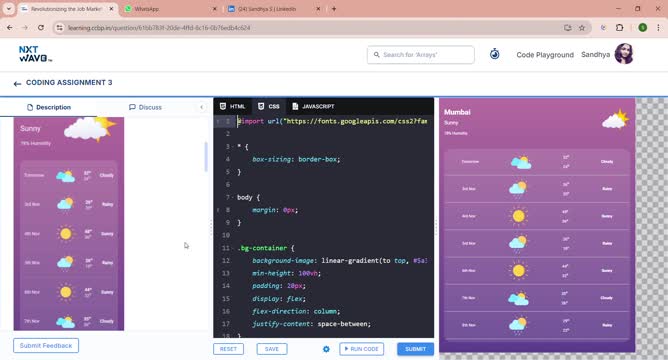 Sandhya S on LinkedIn: #day #css #html #css #nxtwave #ccbp #intensive3 Sandhya S on LinkedIn: #day #css #html #css #nxtwave #ccbp #intensive3