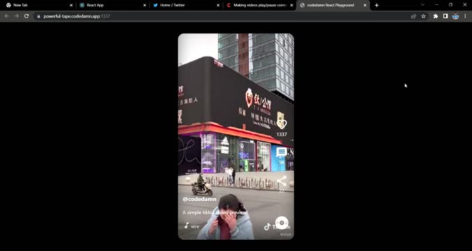Charan R on LinkedIn: Ticktok clone using React using hooks📶 Charan R on LinkedIn: Ticktok clone using React using hooks📶