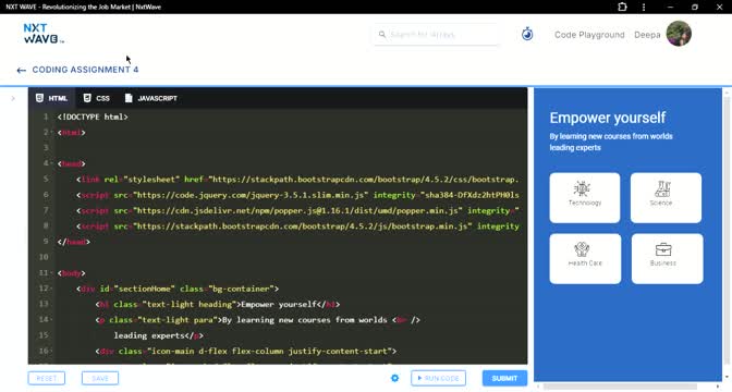 Deepa S on LinkedIn: #day5 #ccbp #nxtwave #webdevelopment #30daysofcode ... Deepa S on LinkedIn: #day5 #ccbp #nxtwave #webdevelopment #30daysofcode ...