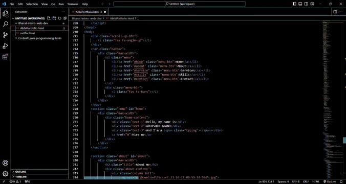 Abhishek Anand on LinkedIn: #bharatintern #webdevelopment #internship Abhishek Anand on LinkedIn: #bharatintern #webdevelopment #internship