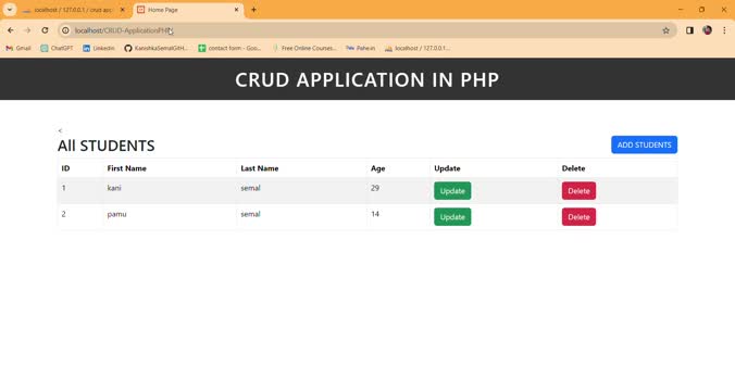 Kanishka Semal on LinkedIn: #php #mysql #webdevelopment #crudoperations ... Kanishka Semal on LinkedIn: #php #mysql #webdevelopment #crudoperations ...