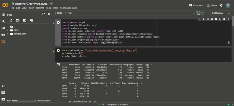 Completed Codsoft Internship: Predict customer churn | Shreyas Naik ... Completed Codsoft Internship: Predict customer churn | Shreyas Naik ...