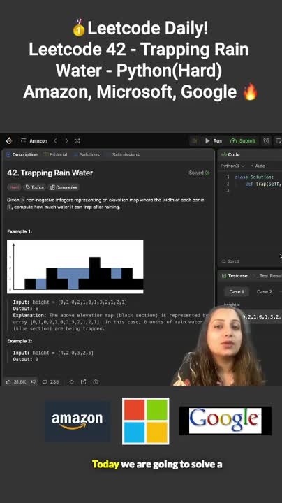 Snigdha Kakkar on LinkedIn: 🥇Leetcode Daily! Leetcode 42 - Trapping ... Snigdha Kakkar on LinkedIn: 🥇Leetcode Daily! Leetcode 42 - Trapping ...