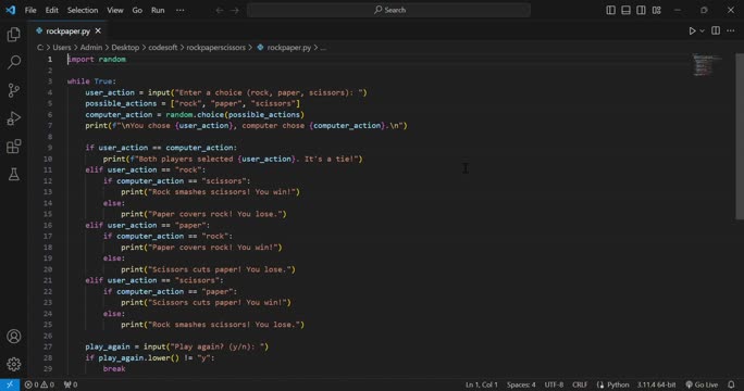 Nikhil Kumar on LinkedIn: #pythoncoding #codesoft #gamedevelopment # ... Nikhil Kumar on LinkedIn: #pythoncoding #codesoft #gamedevelopment # ...