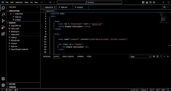 Deepika natarajan on LinkedIn: Task 1: Simple calculator using HTML ... Deepika natarajan on LinkedIn: Task 1: Simple calculator using HTML ...