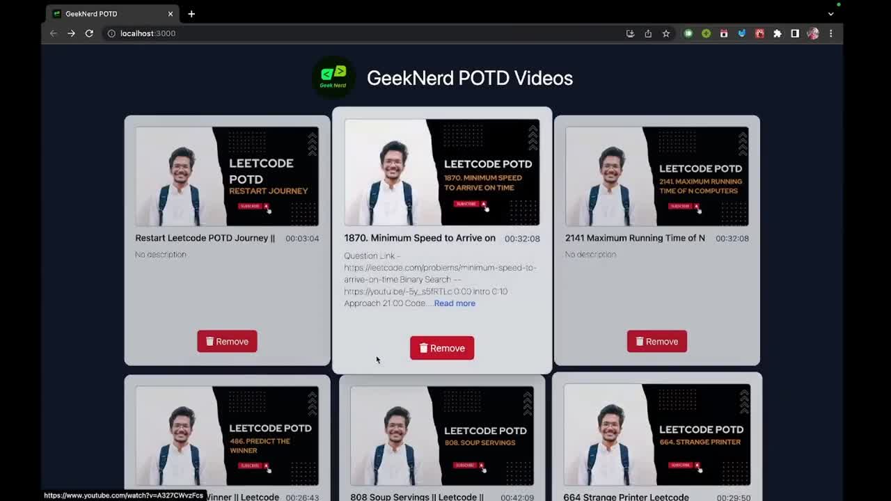 Worked on GeekNerd Playlist App using React.js | Akash Kumar Parida ... Worked on GeekNerd Playlist App using React.js | Akash Kumar Parida ...