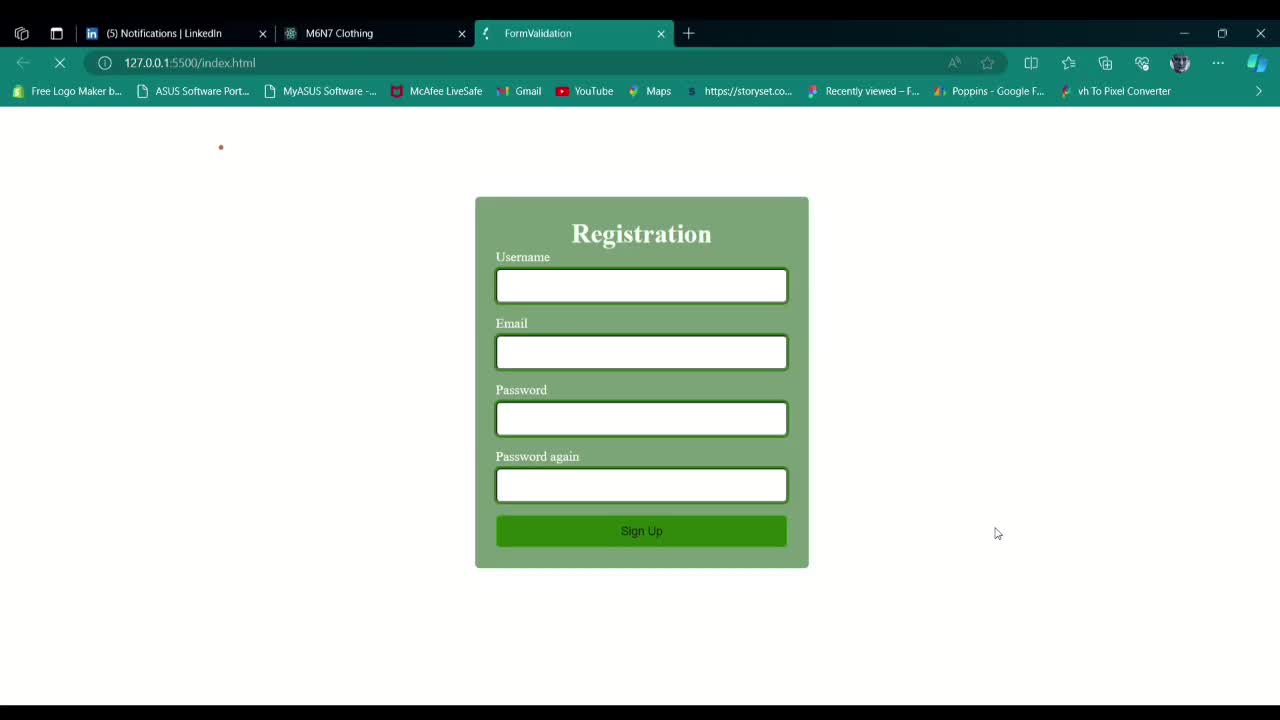 My Form Validation Website and Ui design | Nithis kumar posted on the ... My Form Validation Website and Ui design | Nithis kumar posted on the ...