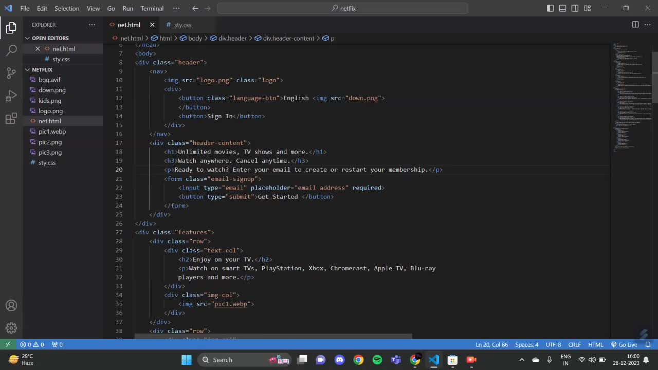 Shruti Gugilwar on LinkedIn: #bharatintern #html #css #virtualinternship Shruti Gugilwar on LinkedIn: #bharatintern #html #css #virtualinternship