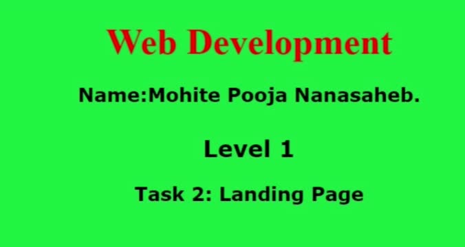 Pooja Mohite on LinkedIn: #task2 #codesoft #webdevelopment #internship ... Pooja Mohite on LinkedIn: #task2 #codesoft #webdevelopment #internship ...