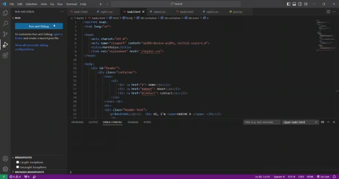 Harini R on LinkedIn: #intern #oasisinfobyte #webdeveloper #webdevelopement Harini R on LinkedIn: #intern #oasisinfobyte #webdeveloper #webdevelopement