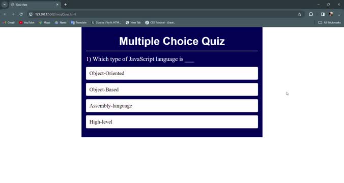 Created a quiz app using HTML, CSS, and JavaScript | Nandani Kumari ... Created a quiz app using HTML, CSS, and JavaScript | Nandani Kumari ...