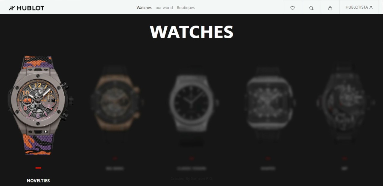 How I created a stunning Hublot homepage clone | SAMSON P G posted on ... How I created a stunning Hublot homepage clone | SAMSON P G posted on ...