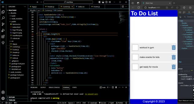 Jannath Marha on LinkedIn: #reactjs #learninginprogress #codingjourney Jannath Marha on LinkedIn: #reactjs #learninginprogress #codingjourney