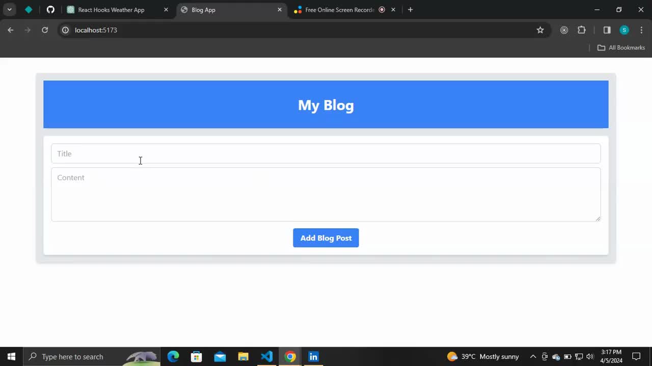 Santhosh Kumar on LinkedIn: #blogapp #webdevelopment #reactjs #django # ... Santhosh Kumar on LinkedIn: #blogapp #webdevelopment #reactjs #django # ...