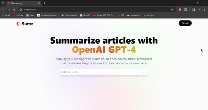 Built Sumz, my 1st AI tool | Ajay Uppari posted on the topic | LinkedIn Built Sumz, my 1st AI tool | Ajay Uppari posted on the topic | LinkedIn
