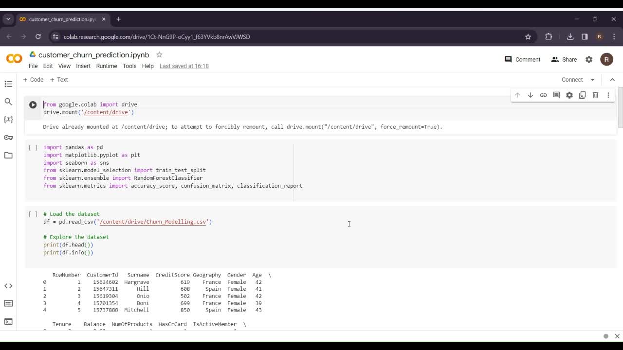 Finished Customer Churn Prediction project at CodSoft | ROHITH R posted ... Finished Customer Churn Prediction project at CodSoft | ROHITH R posted ...