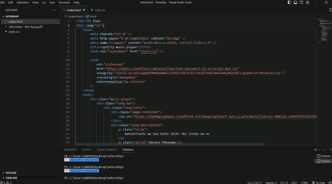 DHIRAJ PATIL on LinkedIn: #webdevelopment #github #codeclause # ... DHIRAJ PATIL on LinkedIn: #webdevelopment #github #codeclause # ...
