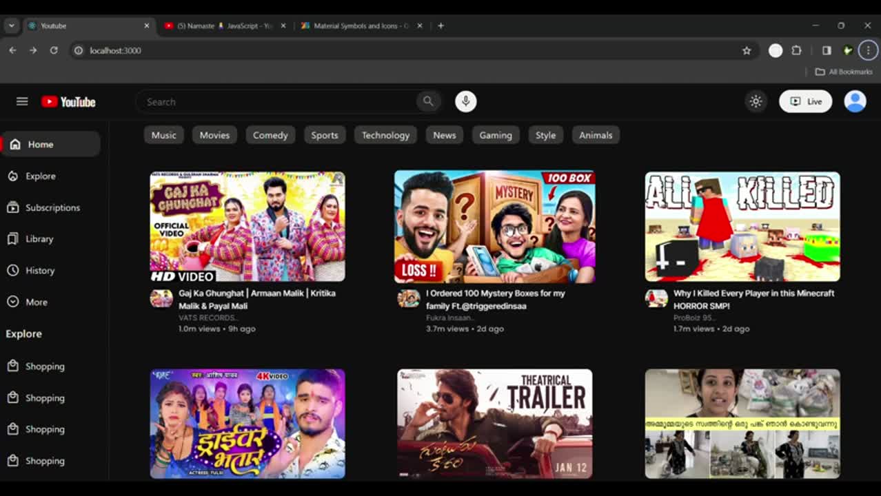 Manish Thakur ๐ฎ๐ณ on LinkedIn: #youtubeclone #reactjs #webdevelopment # ... Manish Thakur ๐ฎ๐ณ on LinkedIn: #youtubeclone #reactjs #webdevelopment # ...