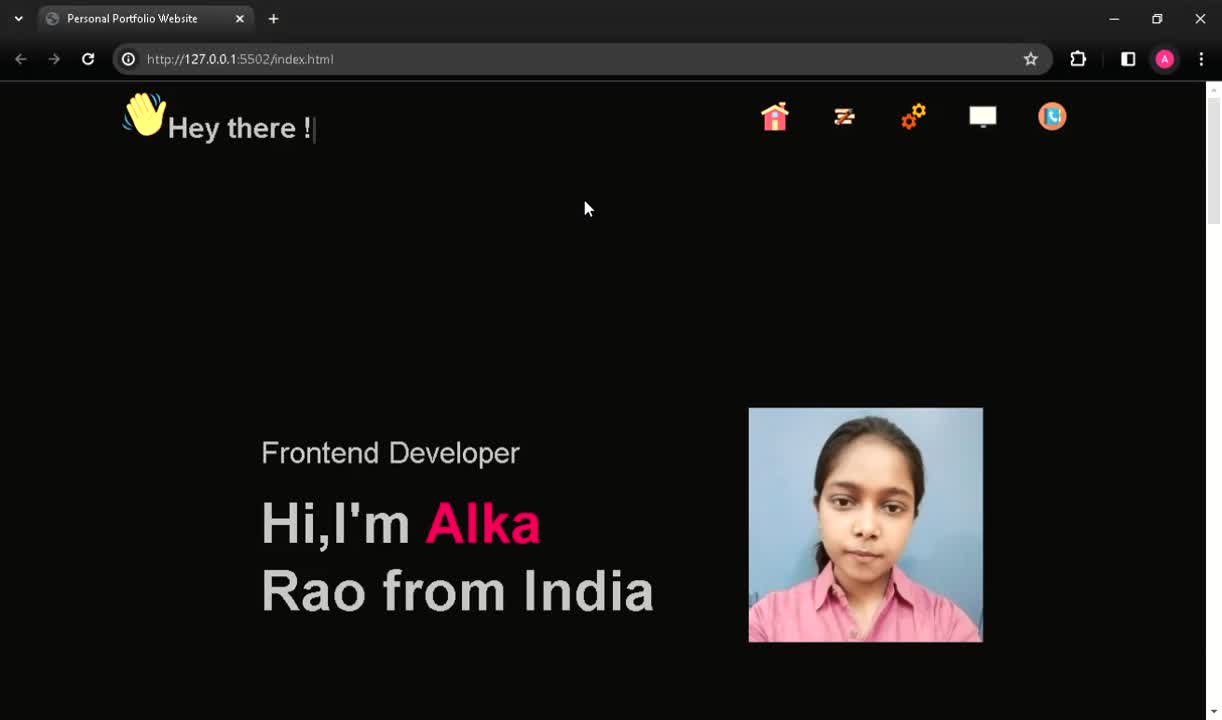 Created my portfolio website using HTML, CSS, and JS | Alka Rao posted ... Created my portfolio website using HTML, CSS, and JS | Alka Rao posted ...