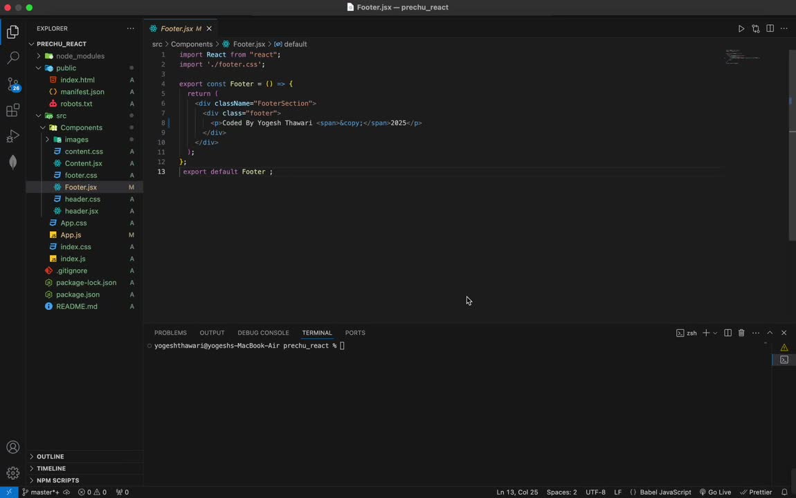 #reactjs #webdevelopment #fullstackdeveloper | Yogesh Thawari #reactjs #webdevelopment #fullstackdeveloper | Yogesh Thawari