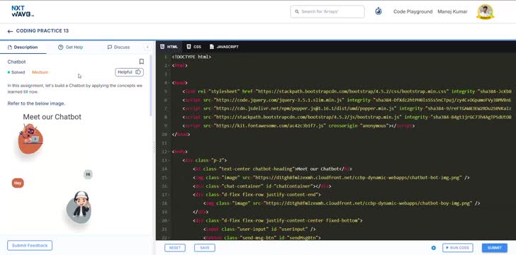 Manoj Kumar Pendem on LinkedIn: #javascript #chatbots #webdevelopment # ... Manoj Kumar Pendem on LinkedIn: #javascript #chatbots #webdevelopment # ...