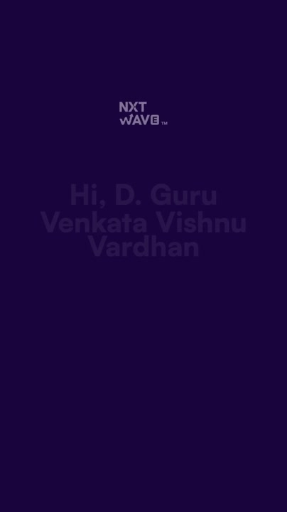 Guru Venkata Vishnu Vardhan Durugadda on LinkedIn: #nxtwave #nxtwave # ... Guru Venkata Vishnu Vardhan Durugadda on LinkedIn: #nxtwave #nxtwave # ...