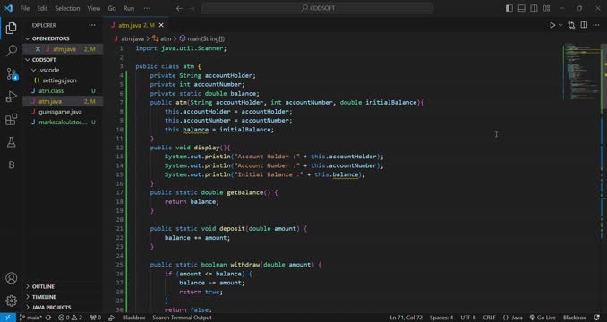 Completed ATM INTERFACE project by CodSoft | Arpita Sen posted on the ... Completed ATM INTERFACE project by CodSoft | Arpita Sen posted on the ...