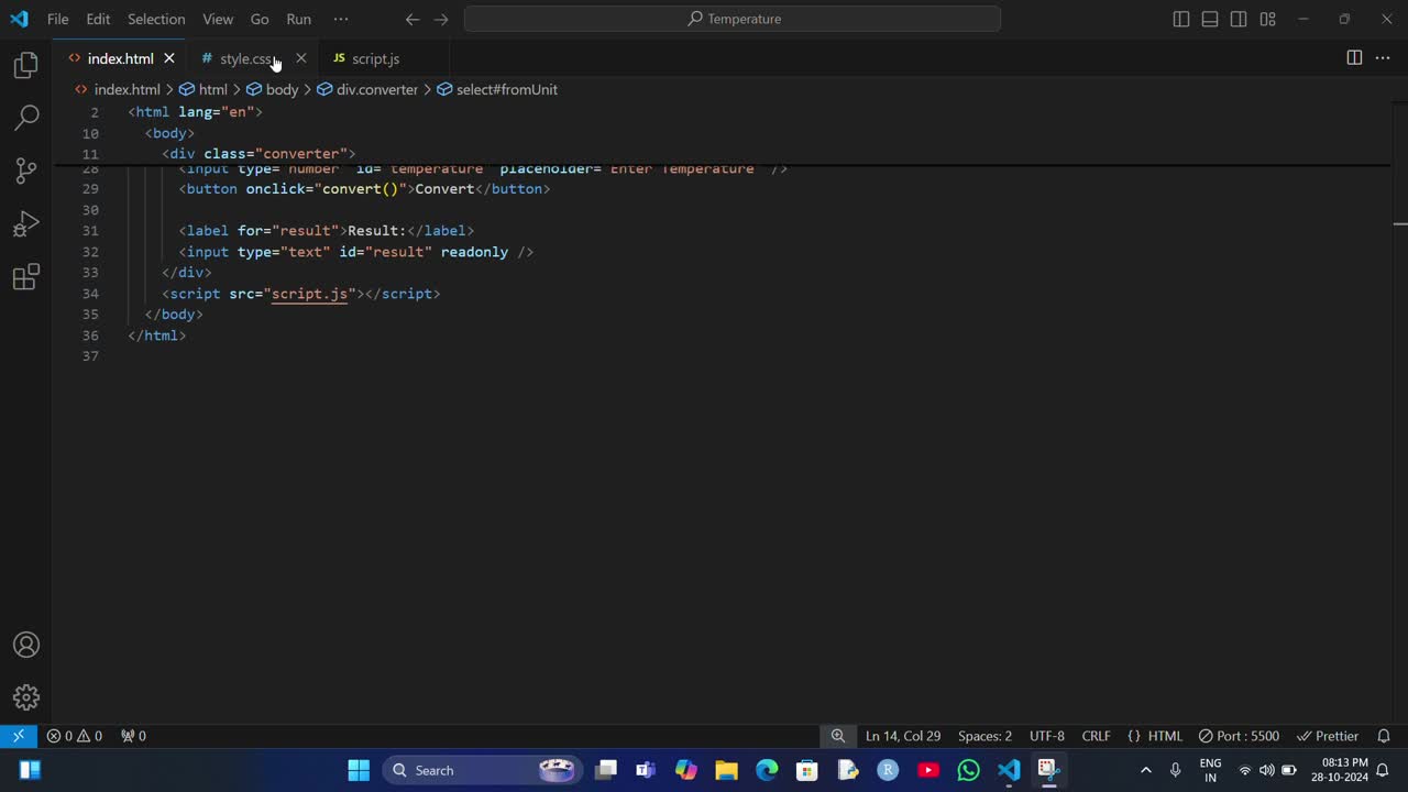 Sameer Barudawale on LinkedIn: #html #css #javascript #oasisinfobyte Sameer Barudawale on LinkedIn: #html #css #javascript #oasisinfobyte