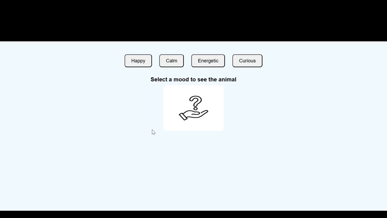 Sruthi Beemari on LinkedIn: #day3 #interactiveanimalmoodselector # ... Sruthi Beemari on LinkedIn: #day3 #interactiveanimalmoodselector # ...