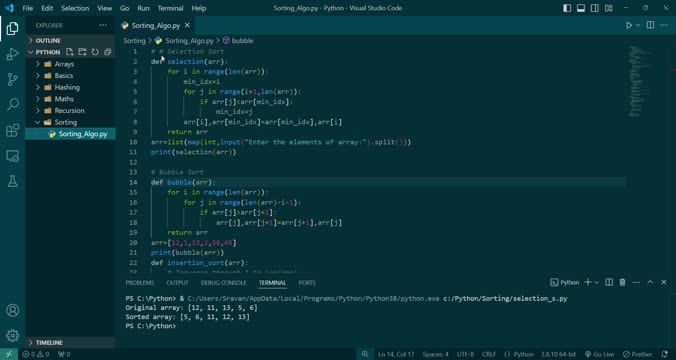 Balagoni Shravan on LinkedIn: #python #dsa #codingjourney #sorting # ... Balagoni Shravan on LinkedIn: #python #dsa #codingjourney #sorting # ...