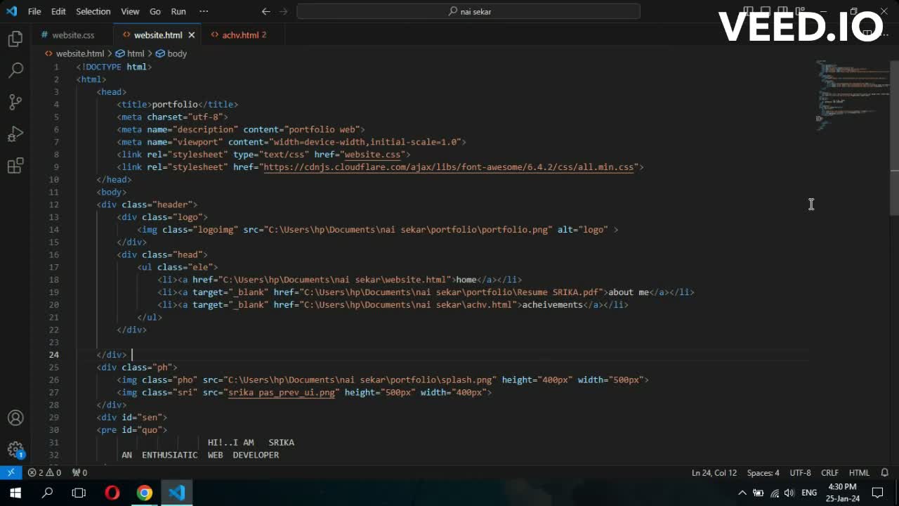 Srika N on LinkedIn: #codsoft #webdeveloper #htmlcss #internship Srika N on LinkedIn: #codsoft #webdeveloper #htmlcss #internship