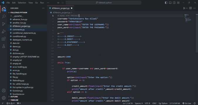 Venkateswara Rao Alladi on LinkedIn: #python #programming #atm # ... Venkateswara Rao Alladi on LinkedIn: #python #programming #atm # ...