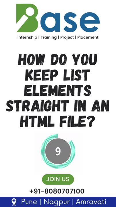 How to Keep List Elements Straight in HTML File | iBase Electrosoft LLP ... How to Keep List Elements Straight in HTML File | iBase Electrosoft LLP ...