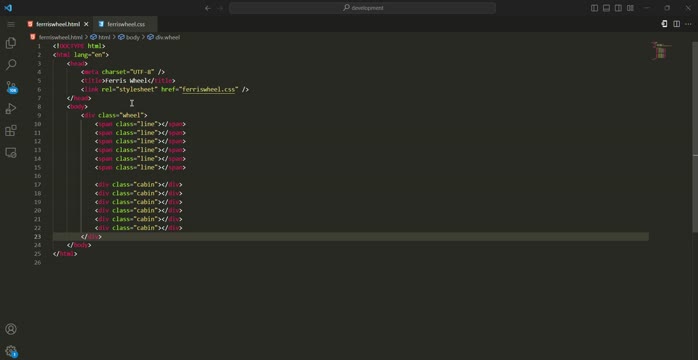 Vishweshwar Raghavan on LinkedIn: #html #css #ferriswheelanimation Vishweshwar Raghavan on LinkedIn: #html #css #ferriswheelanimation