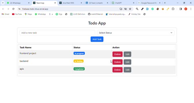 Finished Todo project with React JS and Firebase | Danish Ahmad posted ... Finished Todo project with React JS and Firebase | Danish Ahmad posted ...