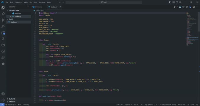 #pythonintern #pythonprogramming #snakegame #python #pythoncoding ... #pythonintern #pythonprogramming #snakegame #python #pythoncoding ...