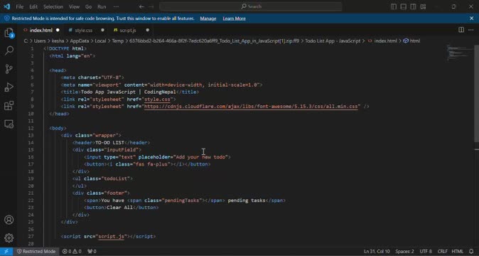 Rohit Raj Achanta on LinkedIn: HTML source code for To do list OctaNet ... Rohit Raj Achanta on LinkedIn: HTML source code for To do list OctaNet ...
