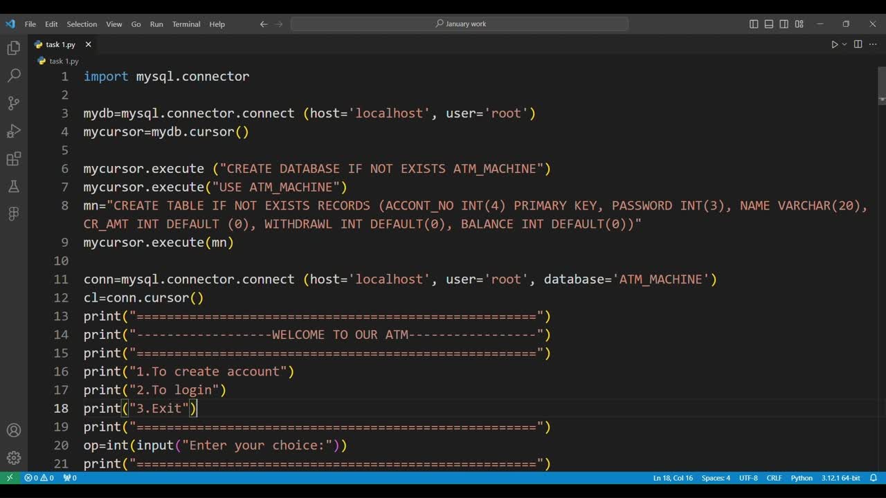 Completed python project on ATM Interface | Rudra Pratap Singh (CSE ... Completed python project on ATM Interface | Rudra Pratap Singh (CSE ...
