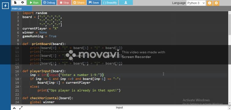 Rohan Deore on LinkedIn: #tictactoe #python #pythonprogramming #internpe Rohan Deore on LinkedIn: #tictactoe #python #pythonprogramming #internpe
