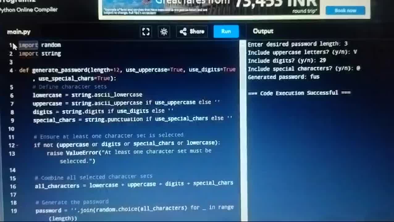guguloth vaidehi on LinkedIn: #internship #password #python guguloth vaidehi on LinkedIn: #internship #password #python